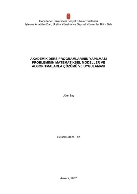 pdf solution of the academic course scheduling problem with mathematical modeling and