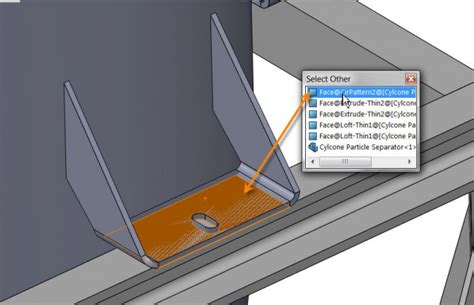 Selecting Faces With Solidworks Select Other Tool