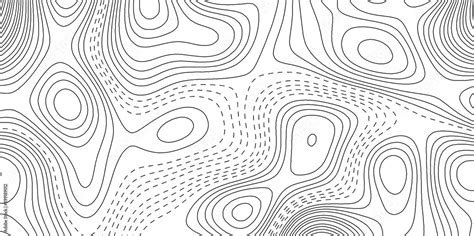 Topography Map Background Vector Banner Topography Map Background Vector Geographic Contour