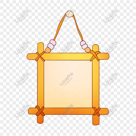 노란색 사진 프레임 손으로 그려진 된 그림 Png 일러스트 무료 다운로드 Lovepik