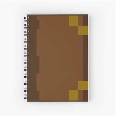 Minecraft Inspired Journal Spiral Notebook For Sale By Handtdesign Redbubble
