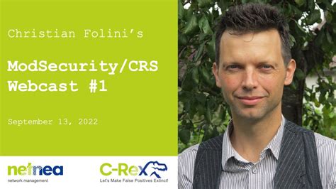 christian folini s modsecurity crs webcast 1 youtube