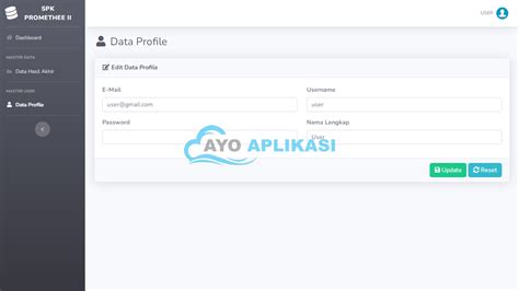 Source Code Aplikasi Sistem Pendukung Keputusan Spk Metode Promethee