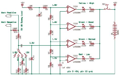 Battery Level Indicator Electronics Circuits