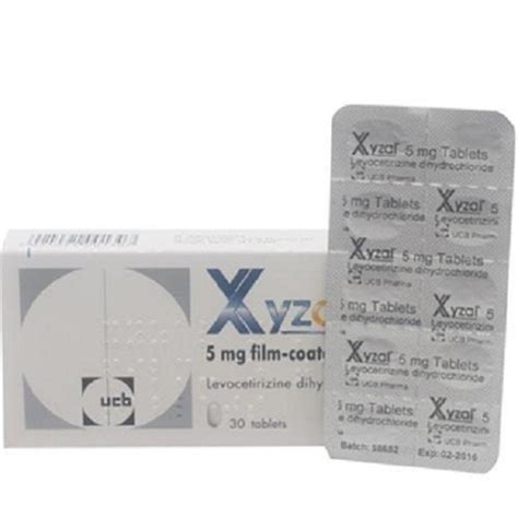 Xyzal 5mg Levocetirizine Dihydrochloride Tablets At Rs 126box