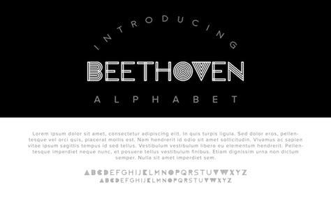 로고를 위한 고급스러운 베토벤 알파 글 프리미엄 벡터