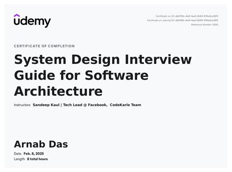 Systemdesign Softwarearchitecture Continuouslearning Udemy Arnab Das