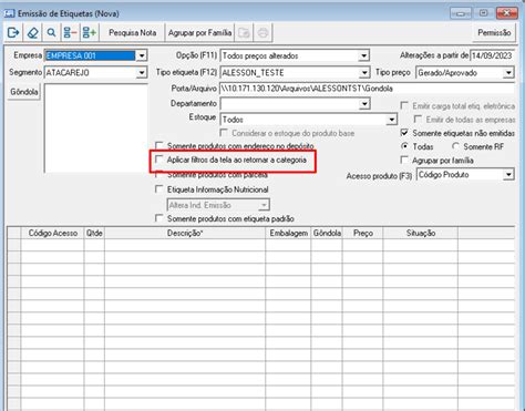 Varejo Supermercados Preço Como Marcar Por Padrão A Checkbox Aplicar Filtros Da Tela Ao