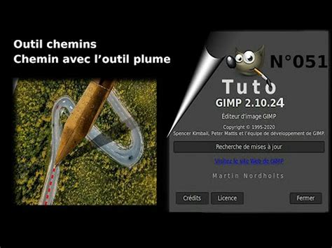 Tuto Gimp 2 10 Pour Débutant 051 Loutil Chemins Partie 2