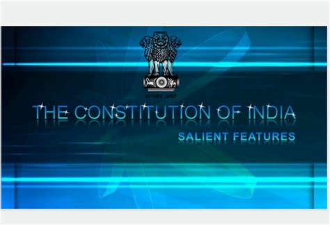 The Constitution Of India Salient Features Lecture Notes For Aktu