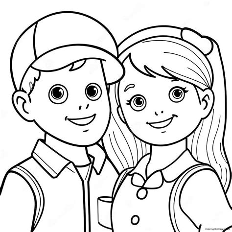 Printable Boy And Girl Coloring Pages Pdf For Creative Fun