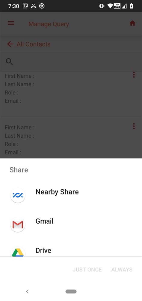 Android App Hangs If Click Outside Email Address Matcher Window In