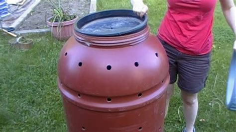 How To Build A Rolling Composter For Cheap Diy Compost Compost Bin