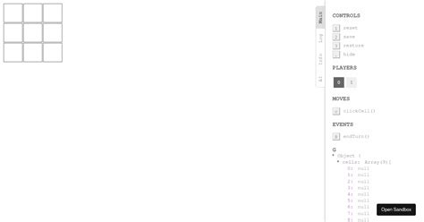 Bgio Plain Js Tutorial Codesandbox