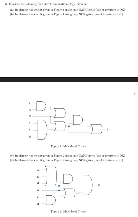 Solved Consider The Following Multi Level Combinational