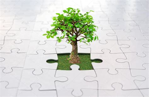 Jigsaw Puzzle Tree Stock Photo By Nupix 36711725