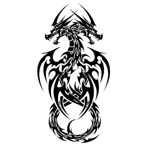 Tribal Dragetegninger Tribal Dragon Tattoo