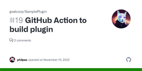 Github Action To Build Plugin Issue Goatcorp Sampleplugin Github