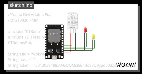 Telegram Bot Button Wokwi Esp32 Stm32 Arduino Simulator