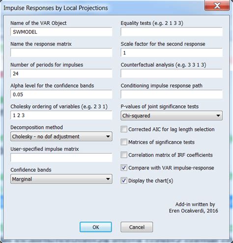 Eviews Impulse Responses By Local Projections