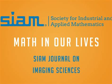 siam journal on imaging sciences siam