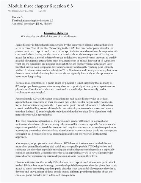 Module Three Chapter 6 Section 6 5 Learning Objective Module 3 Textbook Notes Chapter 6