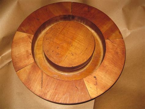 Foundry Pattern Valve Flange Bearing Cover Rare Vintage Hardwood