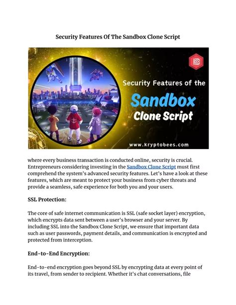 ppt security features of the sandbox clone script powerpoint