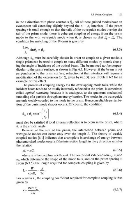 Pdf Integrated Optics Waveguide Input And Output Couplers
