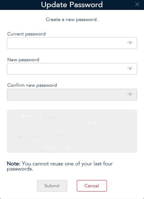 Update Your Password
