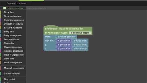 Another Handy New Procedure Block Is Coming In Mcreator 20232 A Procedure To Make An Entity