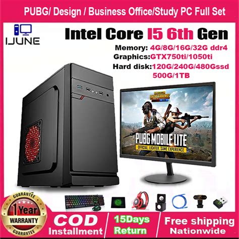 Desktop Computer Set Pc Full Set For Gaming Pc Full Set Pc Set I Ghz Hd Gpu With G G