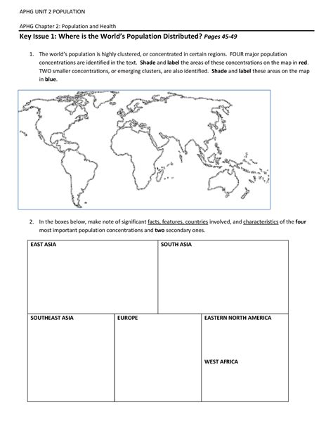 Chapterguide2 A Chapter Guide Aphg Chapter 2 Population And Health Key Issue 1 Where Is