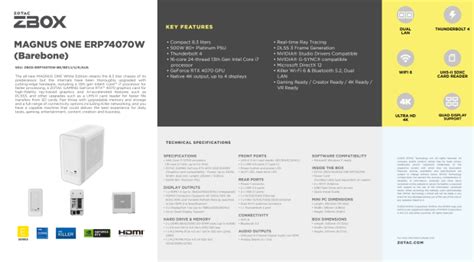 Zotac Unveils Next Gen Line Up Of Zbox Magnus Mini Pcs Equipped With