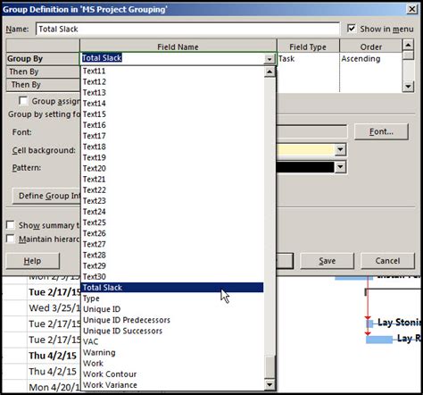 Grouping Tasks In Microsoft Project 2013