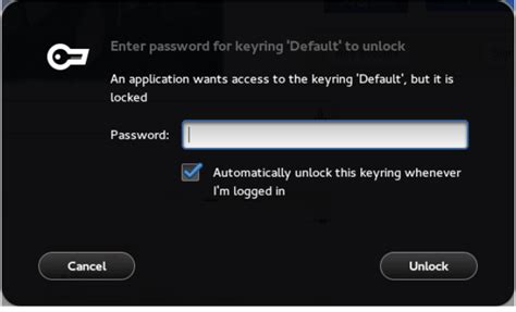 keyring password issue in ubuntu operating system
