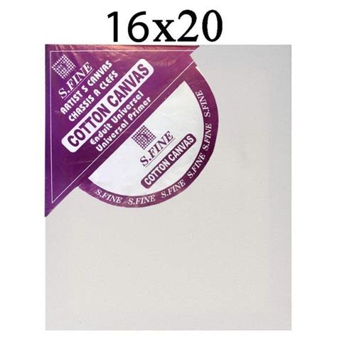 S Fine Canvas Broad Size 16x20 Inch Daraz Pk