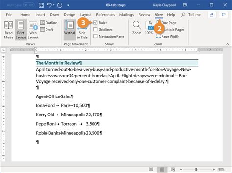 How To Set Tabs In Word CustomGuide