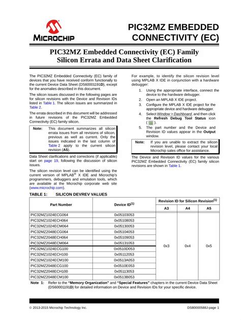 PDF PIC32MZ EMBEDDED CONNECTIVITY EC Ww1 Microchip Com Downloads En DeviceDoc 80000588J