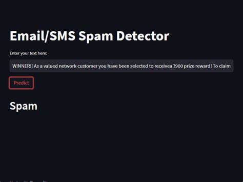 SMS Email Spam Detection System Upwork
