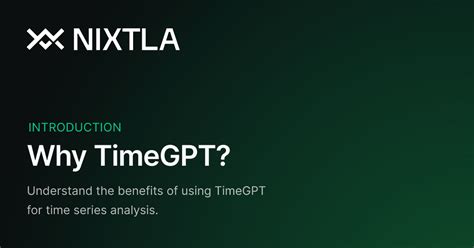 Why Timegpt Timegpt Foundational Model For Time Series Forecasting