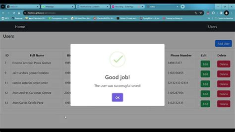 Sample Crud With Vuejs Youtube