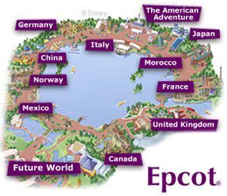 Epcot World Showcase Map Four Neighborhoods Unify Epcot Epcot World