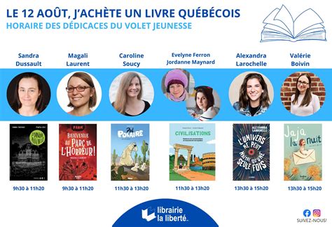 Le 12 Août Jachète Un Livre Québécois à La Librairie La Liberté Volet Jeunesse
