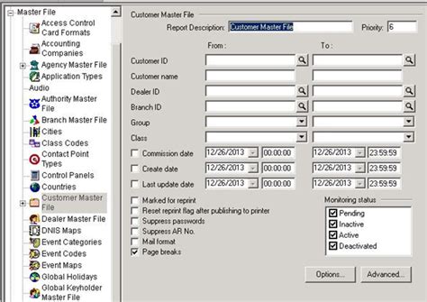 sws forms in the report menu system reports master file reports