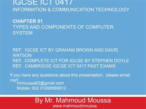 Igcse Ict Types And Components Of Computer Systems Operating Systems Ajiro Tech Part 3 Pdf