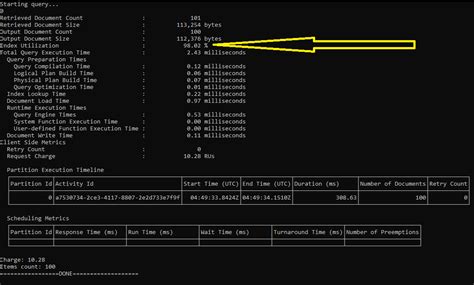 Why Is Index Utilization 000 · Issue 646 · Azureazure Cosmos
