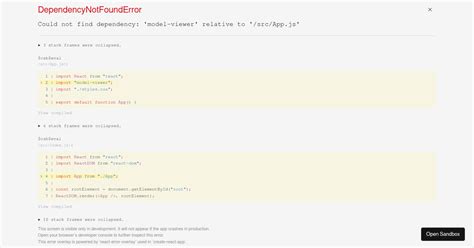 Meshhouse Model Viewer React Forked Codesandbox
