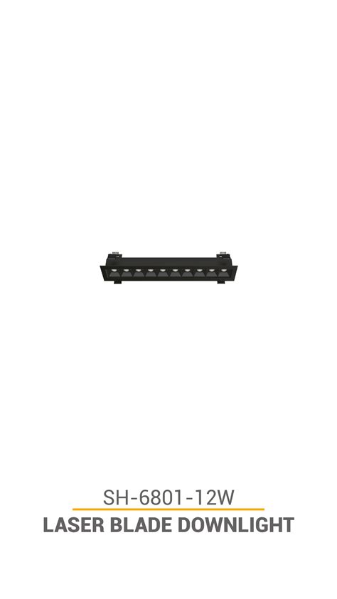 چراغ سقفی توکار لیزر بلید Sh 6801 12w Shoa Lighting