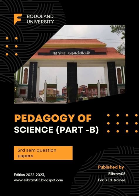 Bodoland University B Ed Pedagogy Of Science Part B Previous Year Question Papers For